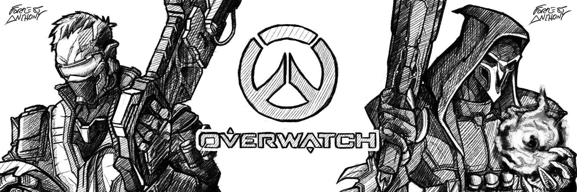 how to draw overwatch symbol