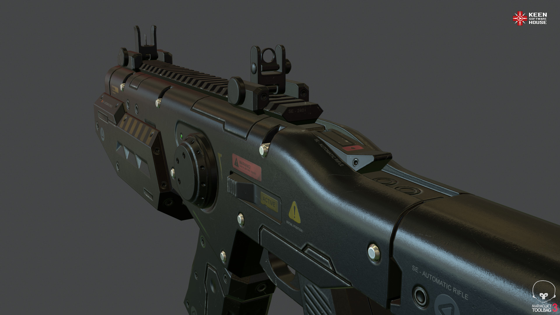 ArtStation - Automatic Rifle for "Space Engineers"