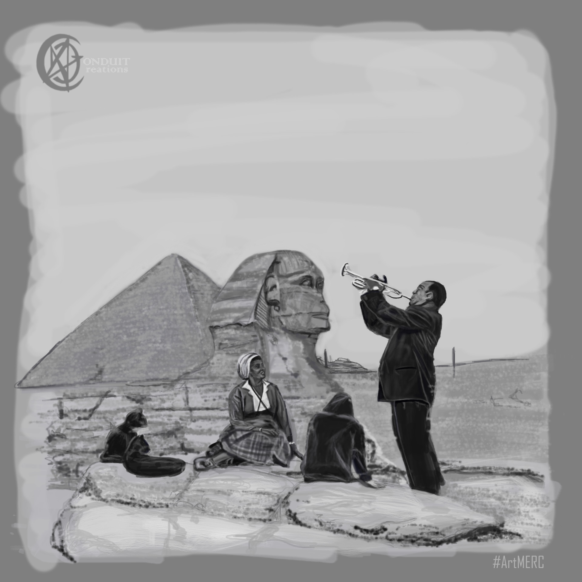 ArtStation - 6/365 ' Louis at the Pyramids'
