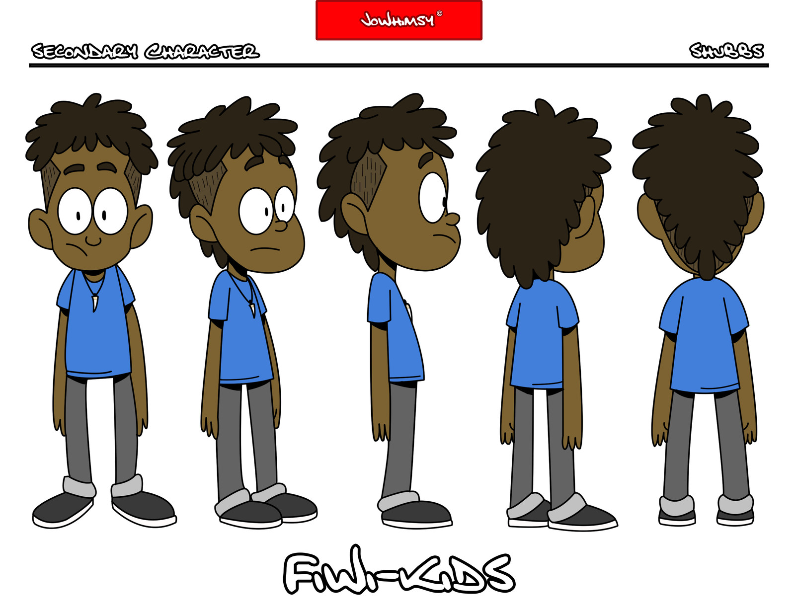 JoWayne McFarlane - CHARACTER DESIGNS & MODEL SHEETS FOR 2D ANIMATION