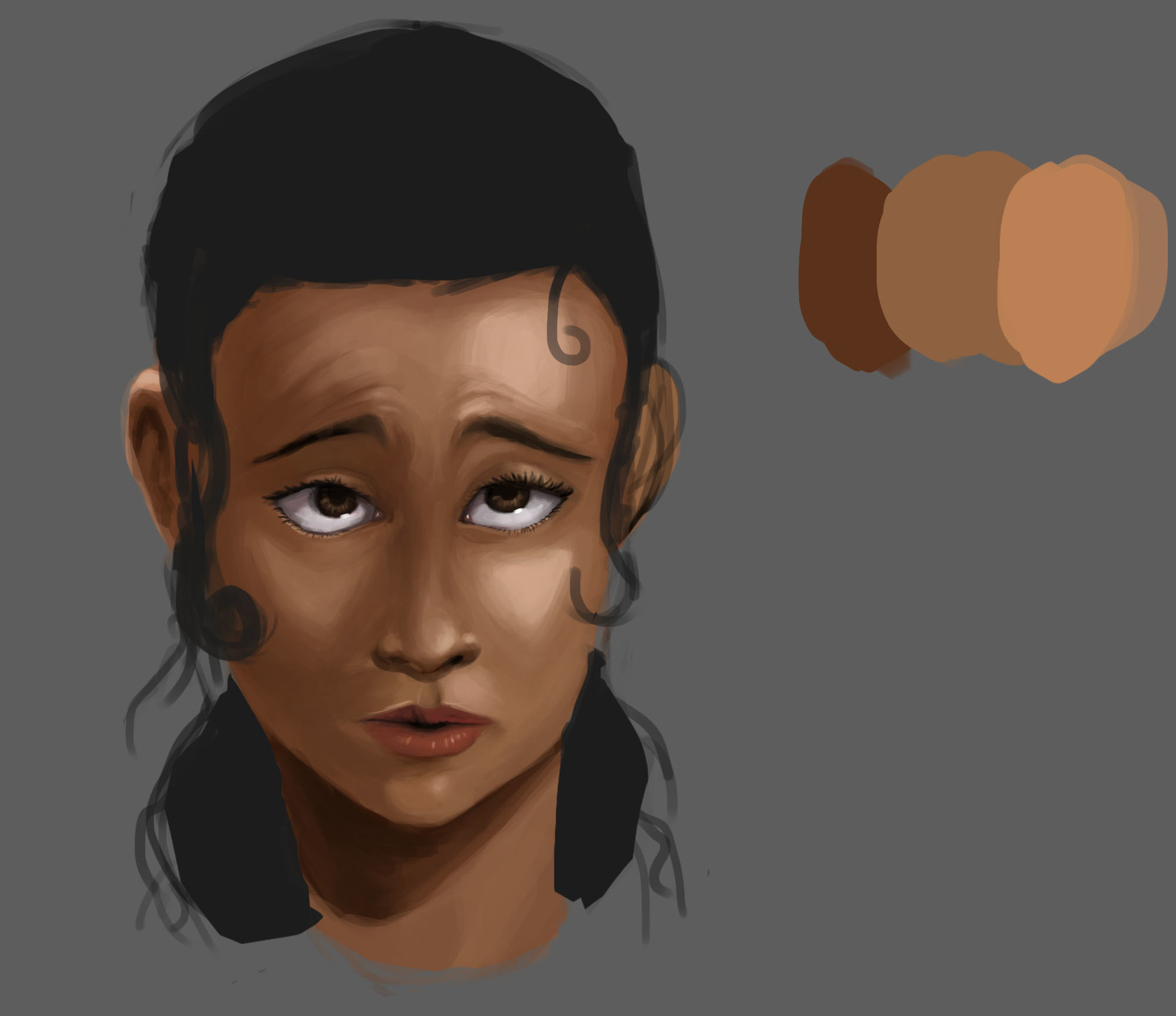 ArtStation - Skin tone practice