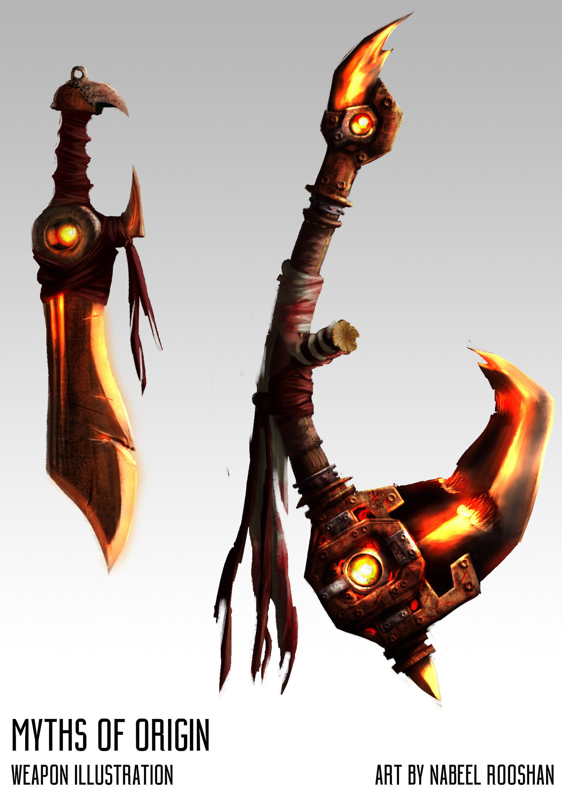 ArtStation - Myths of Origin- Weapon Set Concept
