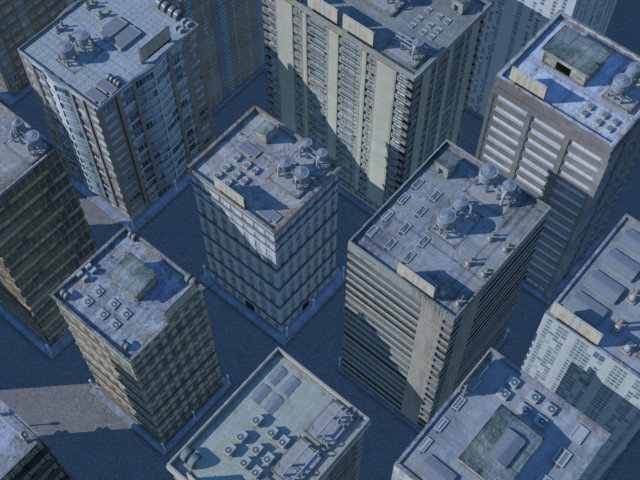 ArtStation - urban street top view