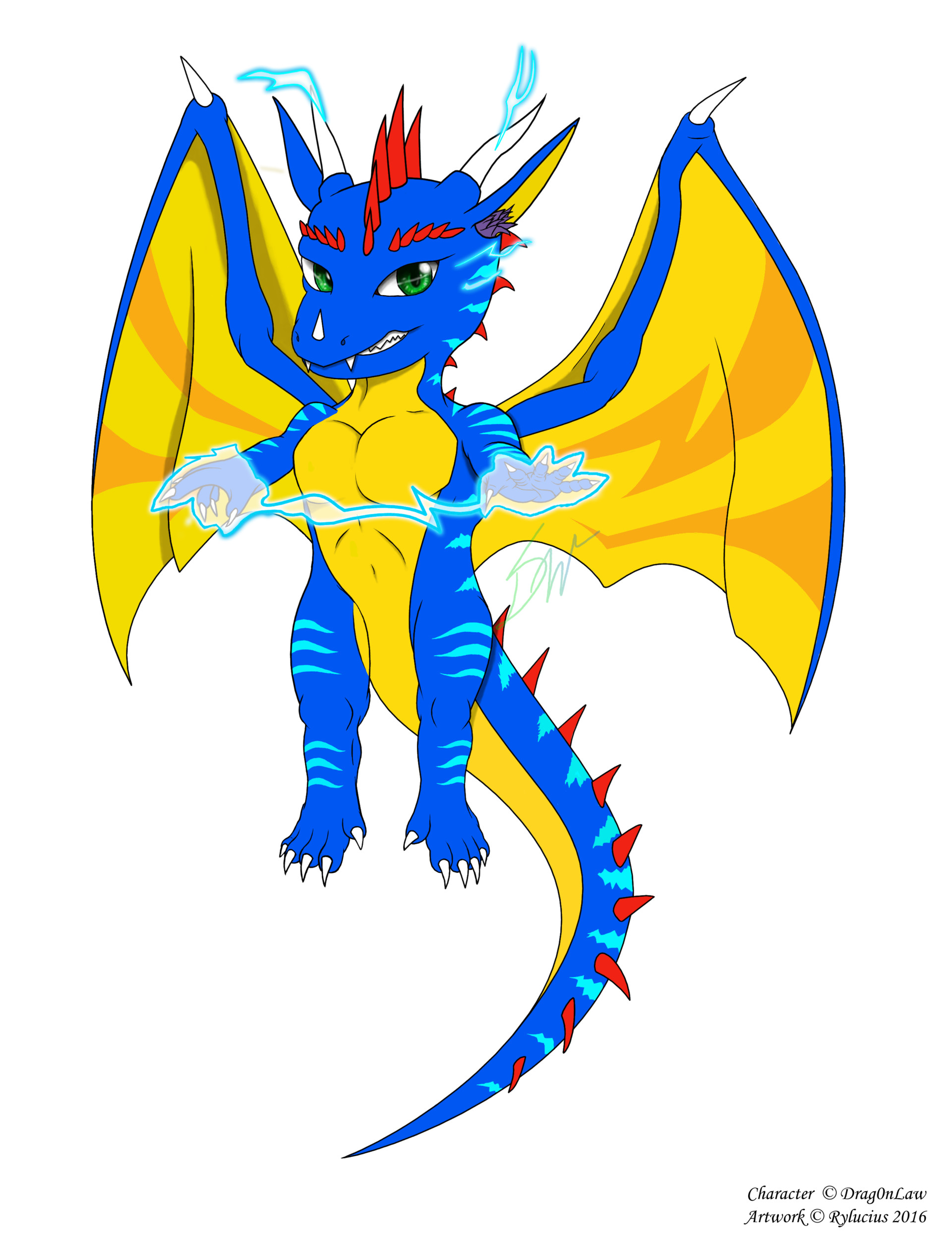 ArtStation - Kiriban - Lightning Chibi Dragon