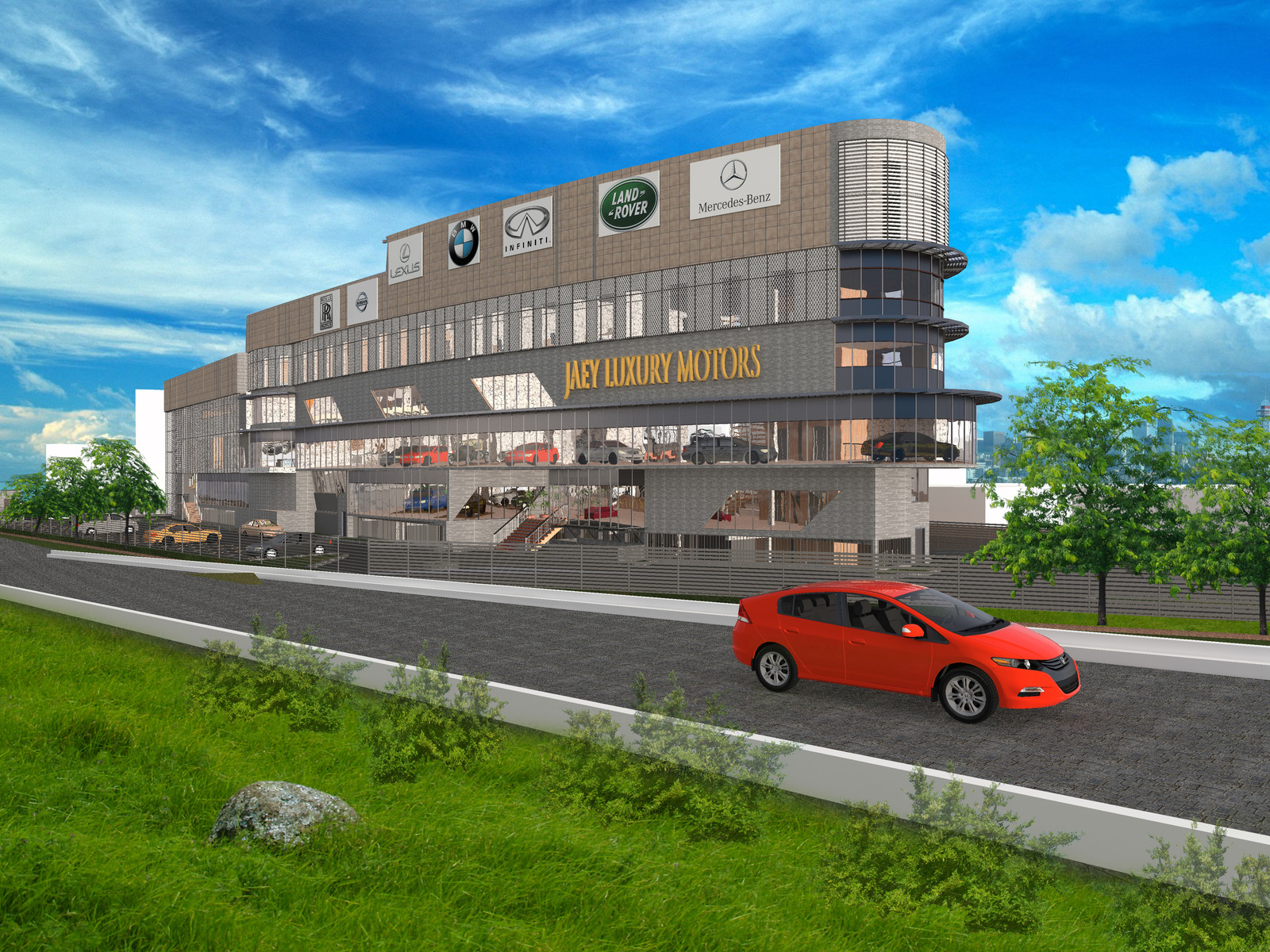 Nwachukwu Jonathan - 4S CAR SHOWROOM EXTERIOR DESIGN