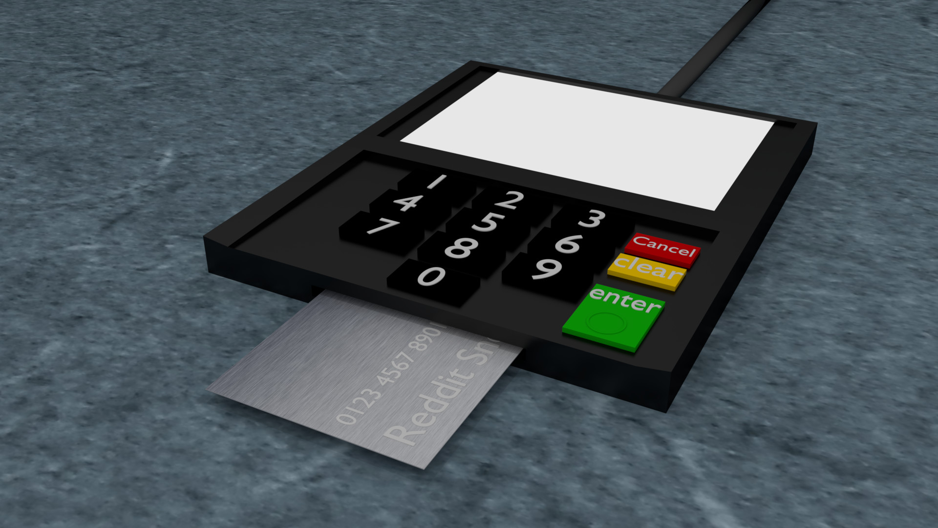 ArtStation - Daily3D Credit Card (Card Reader)