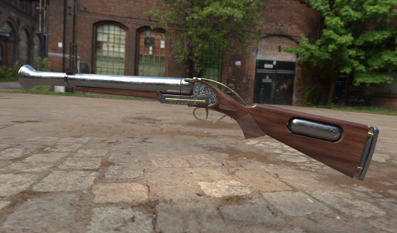 ArtStation - Steampunk Blunderbuss WIP