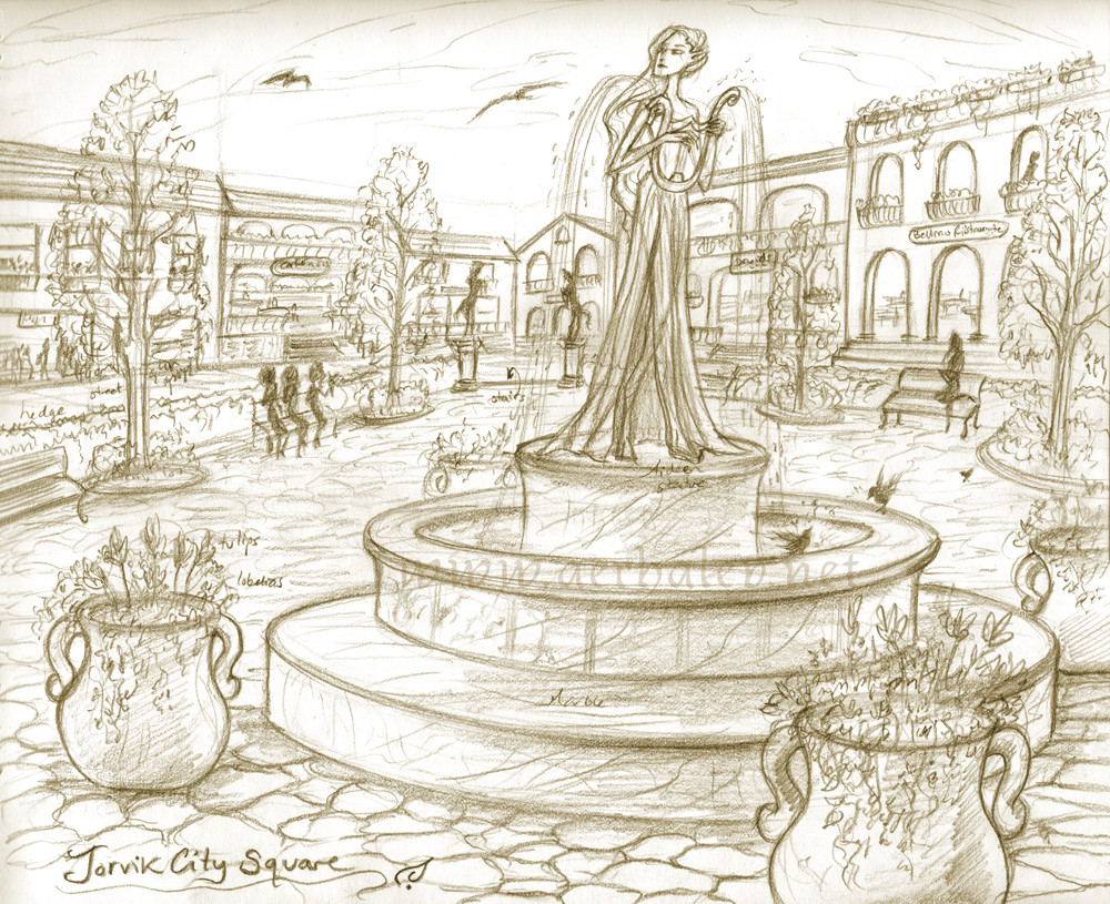 Alev Art - Old Town Square Concept Art - SSO