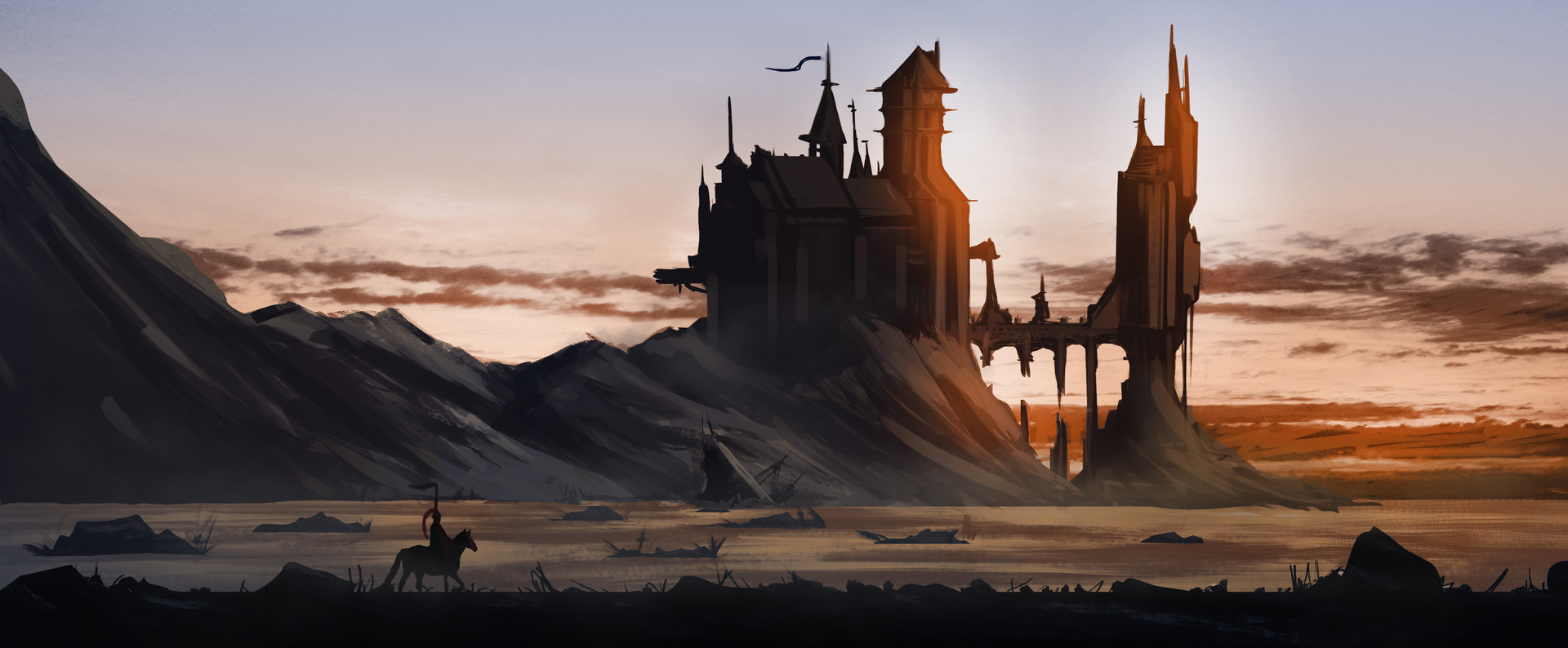 ArtStation - Castle Sunset