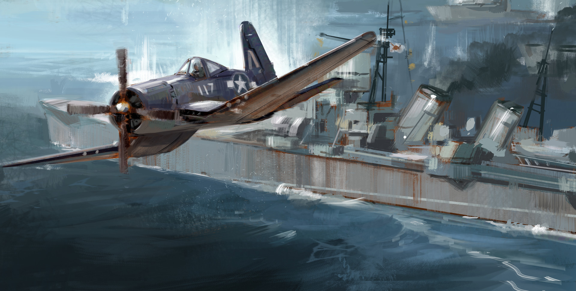 ArtStation - ww2 sketch study , Jon Kuo