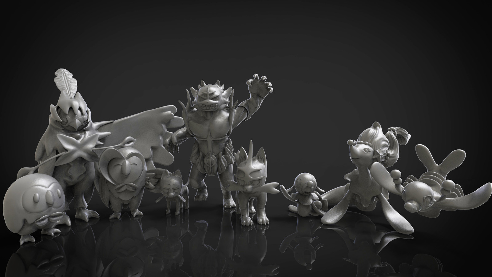 Wilbert Pierce - Pokemon Sun and Moon: Starter Evolution Toy Design ...