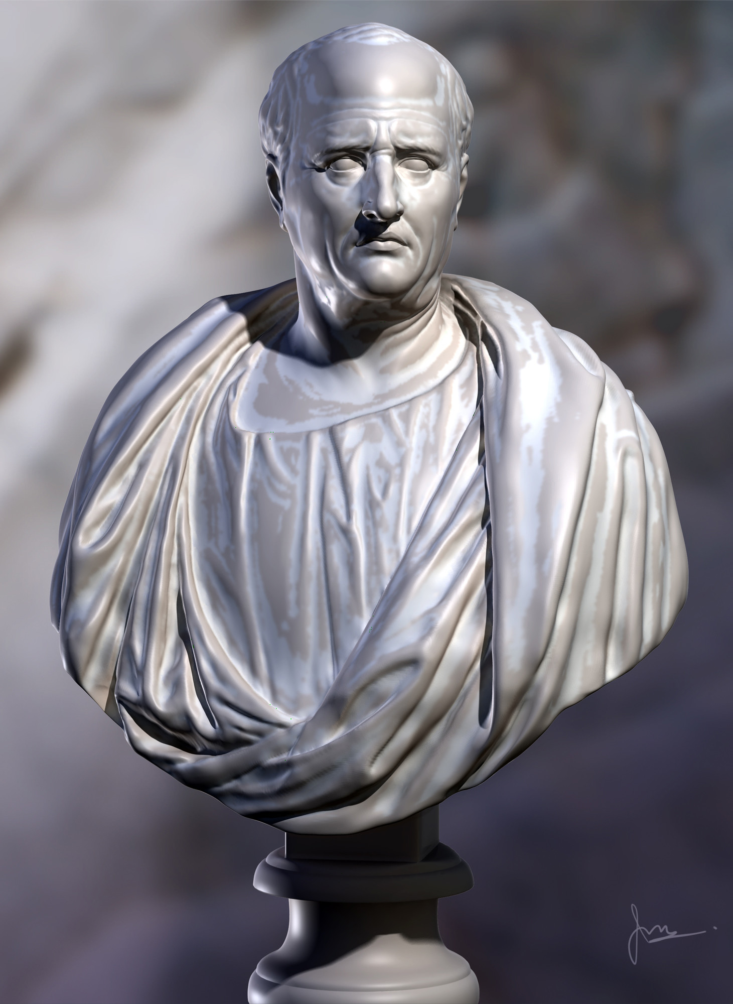 ArtStation - Roman_bust