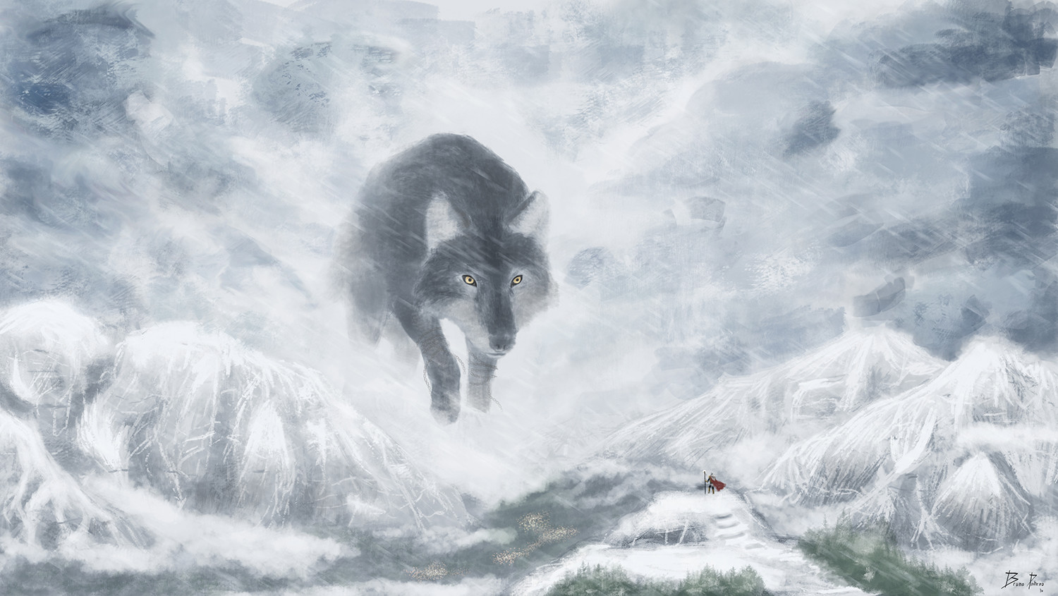 ArtStation - Fenrir - God Eater, Bruno Pinheiro