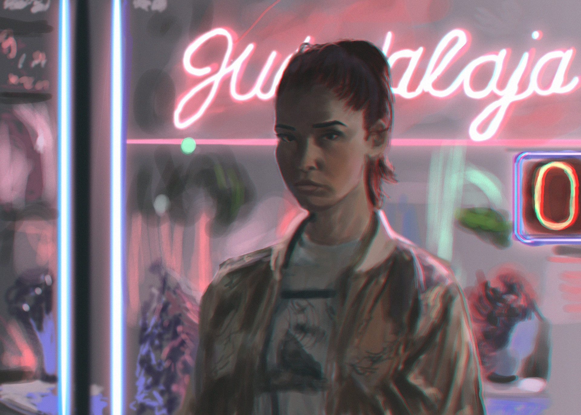 ArtStation - Ivan Trejo "Neon" photo study.