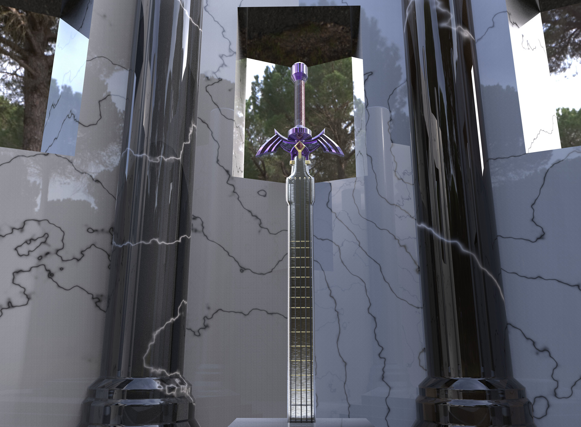 ArtStation - Master Sword Guitar