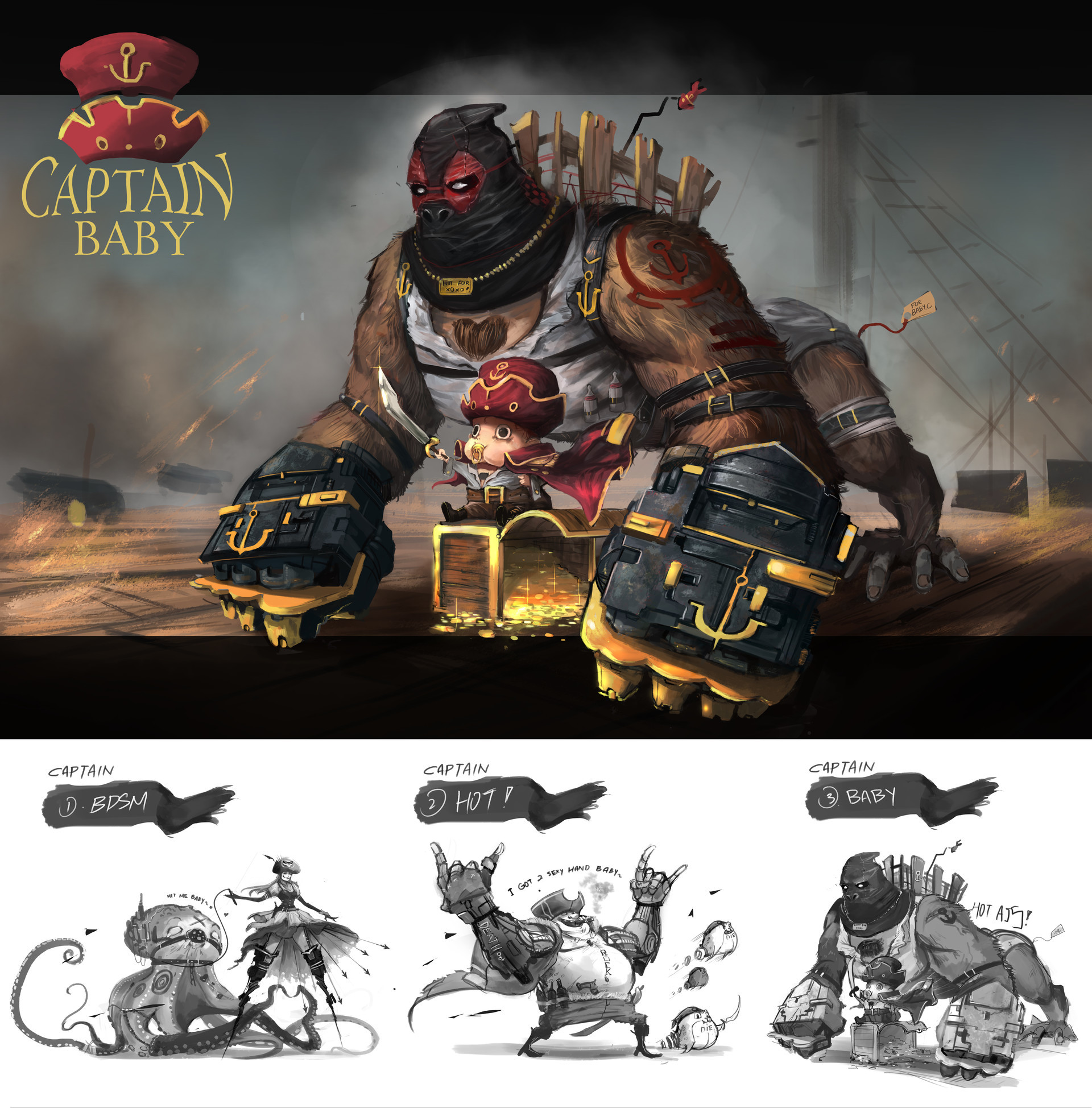 ArtStation - Pirate character design