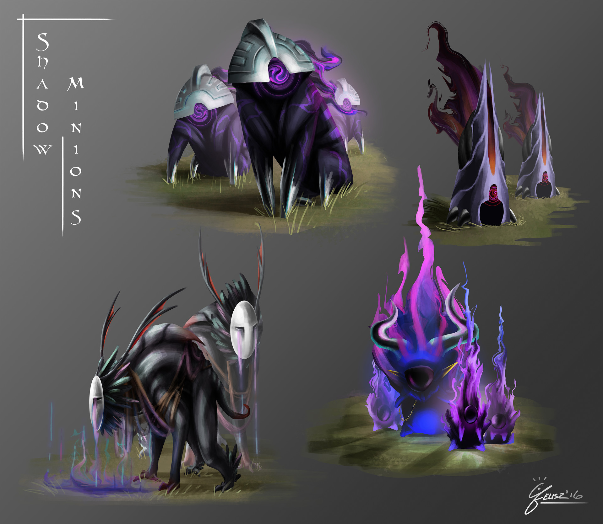 ArtStation - Shadow Minion Concepts