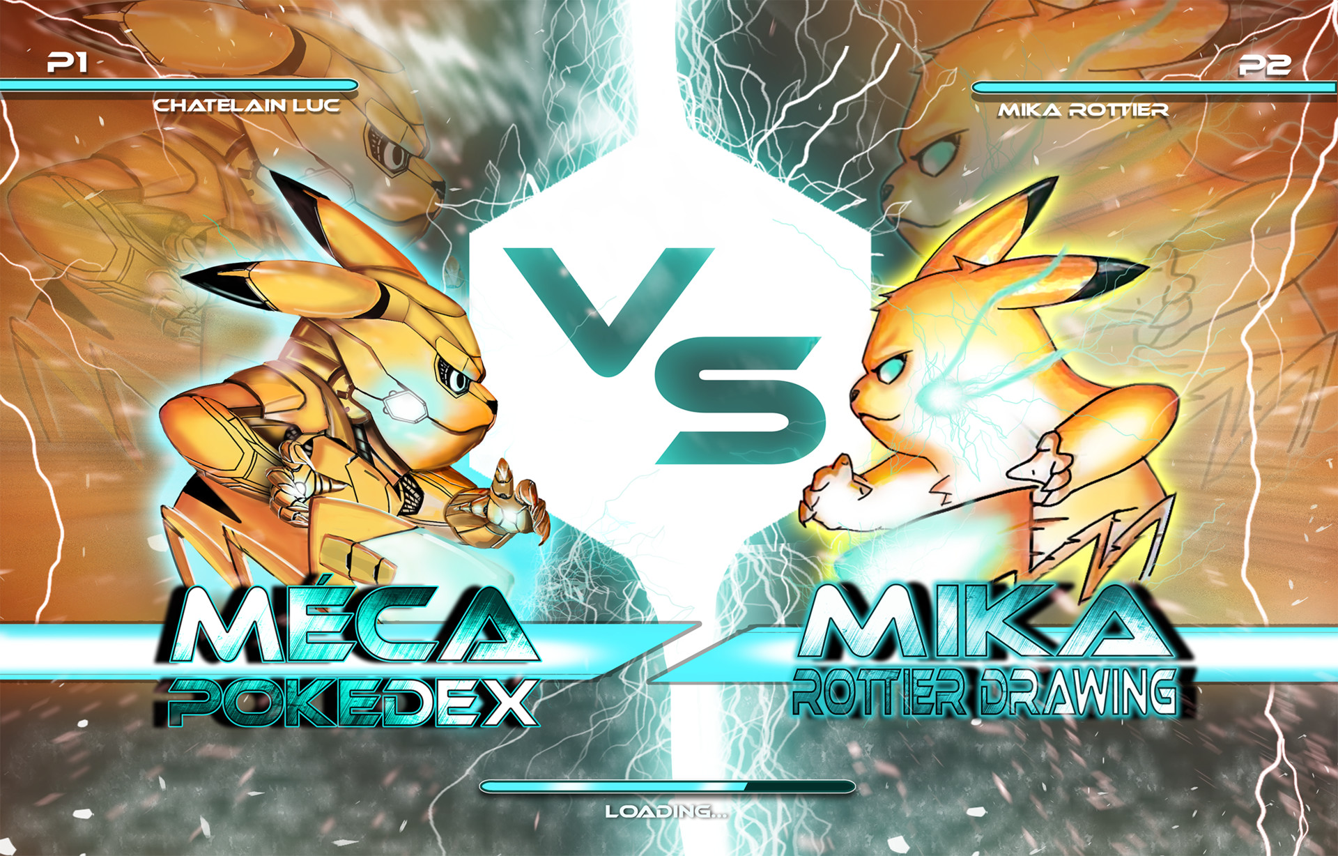 ArtStation - Meca-Pokedex VS Mika Rottier Drawing