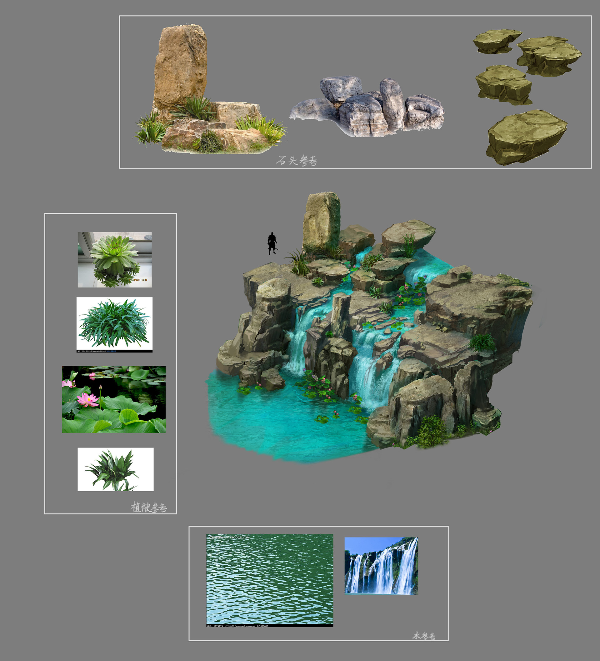 ArtStation - waterfall