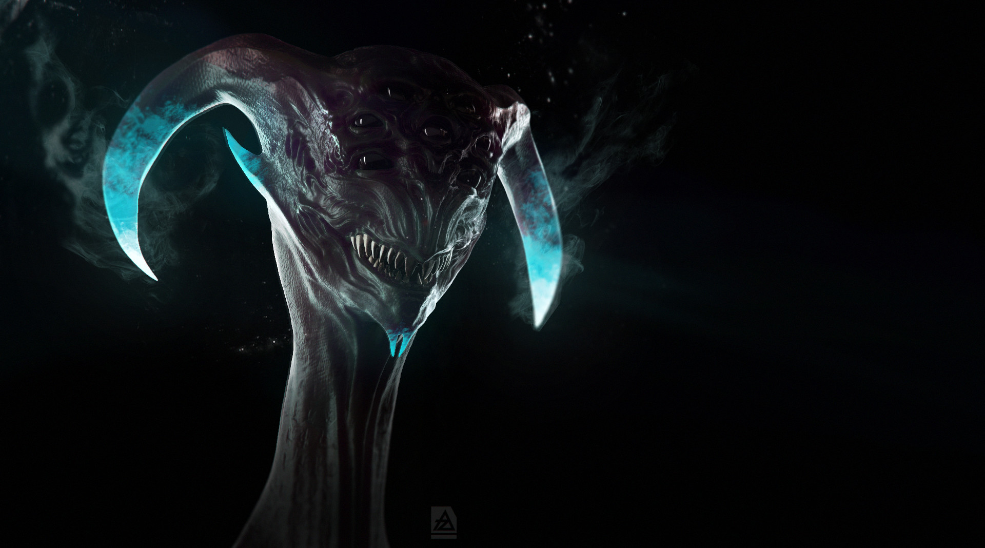 ArtStation - blue demon