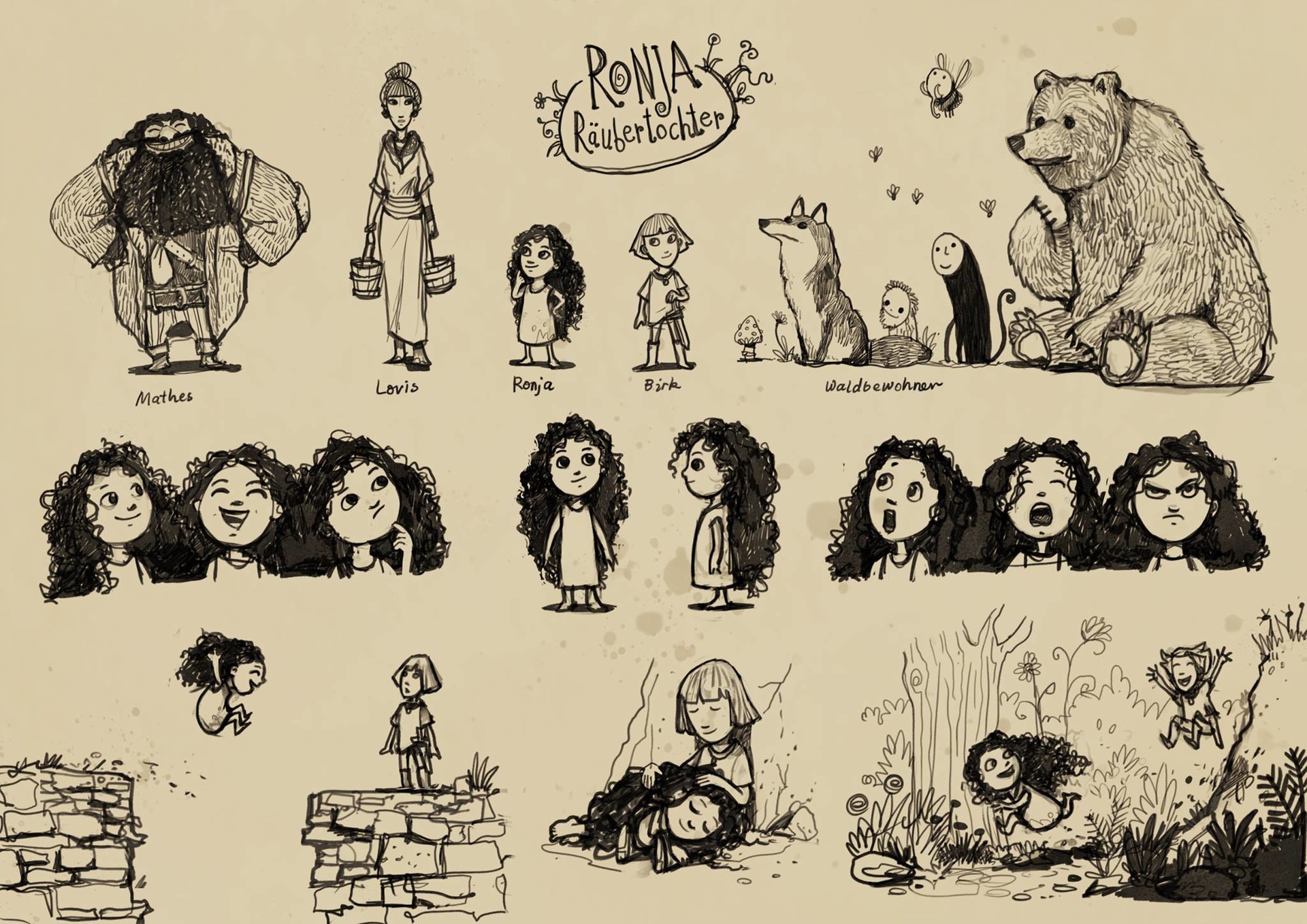 ArtStation - Ronja the Robber´s Daughter - Character Sheet