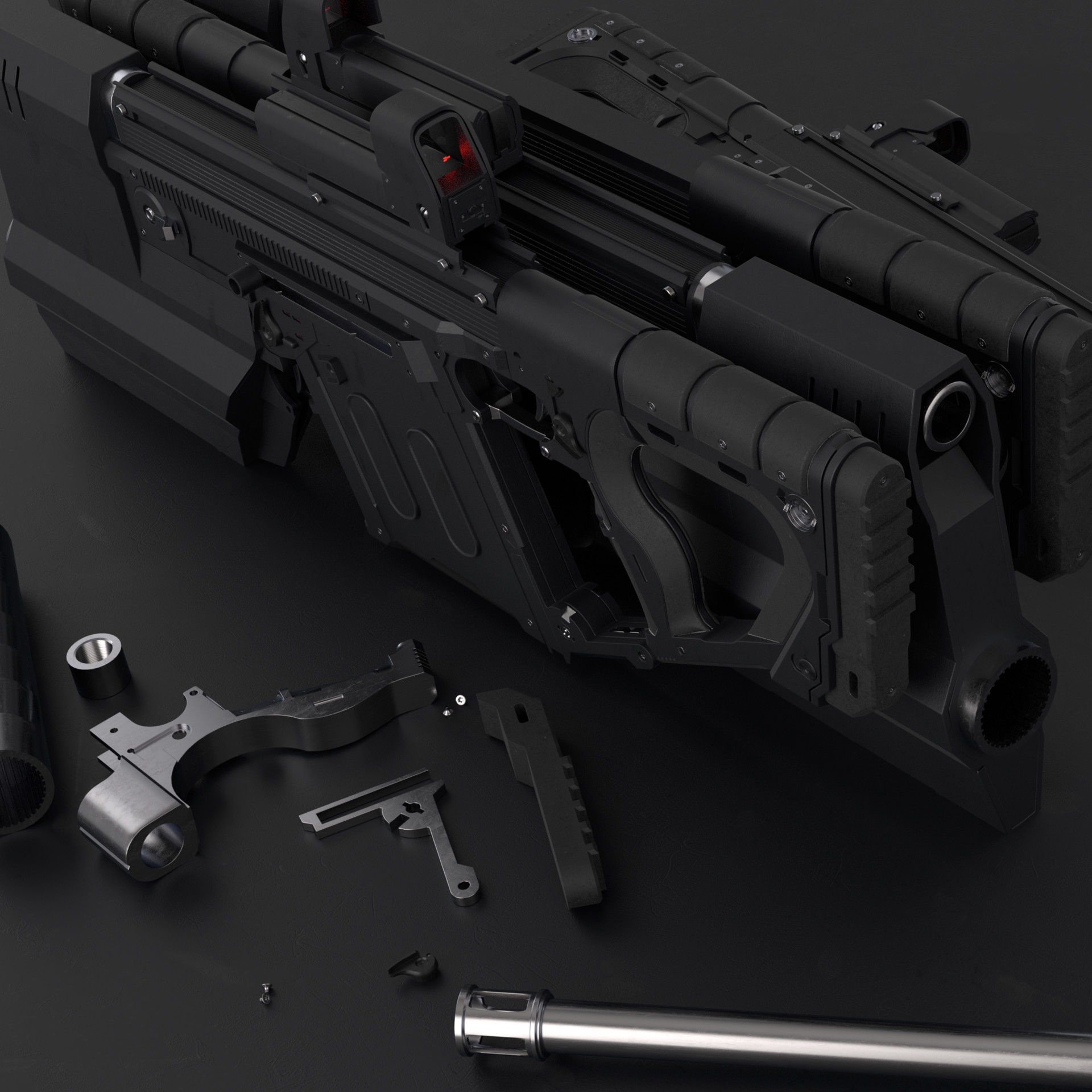 ArtStation - Nextgen Assault rifle