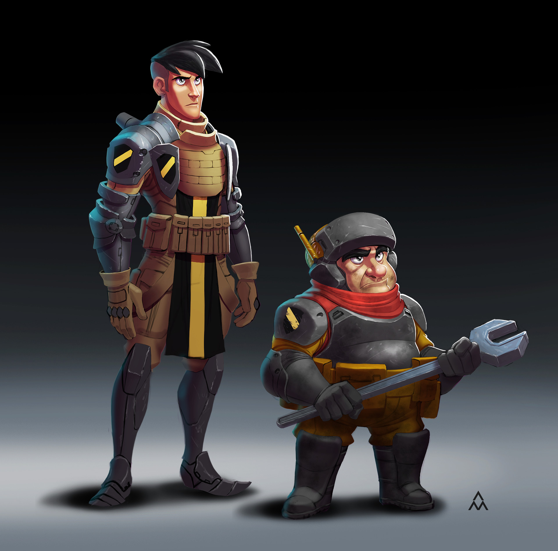 ArtStation - Starfighter pilots and flight crew chief