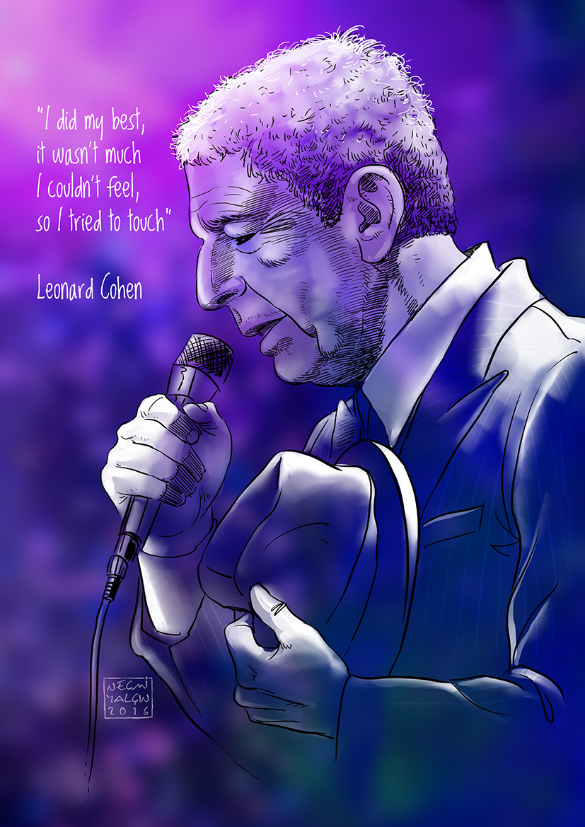 ArtStation - Leonard Cohen