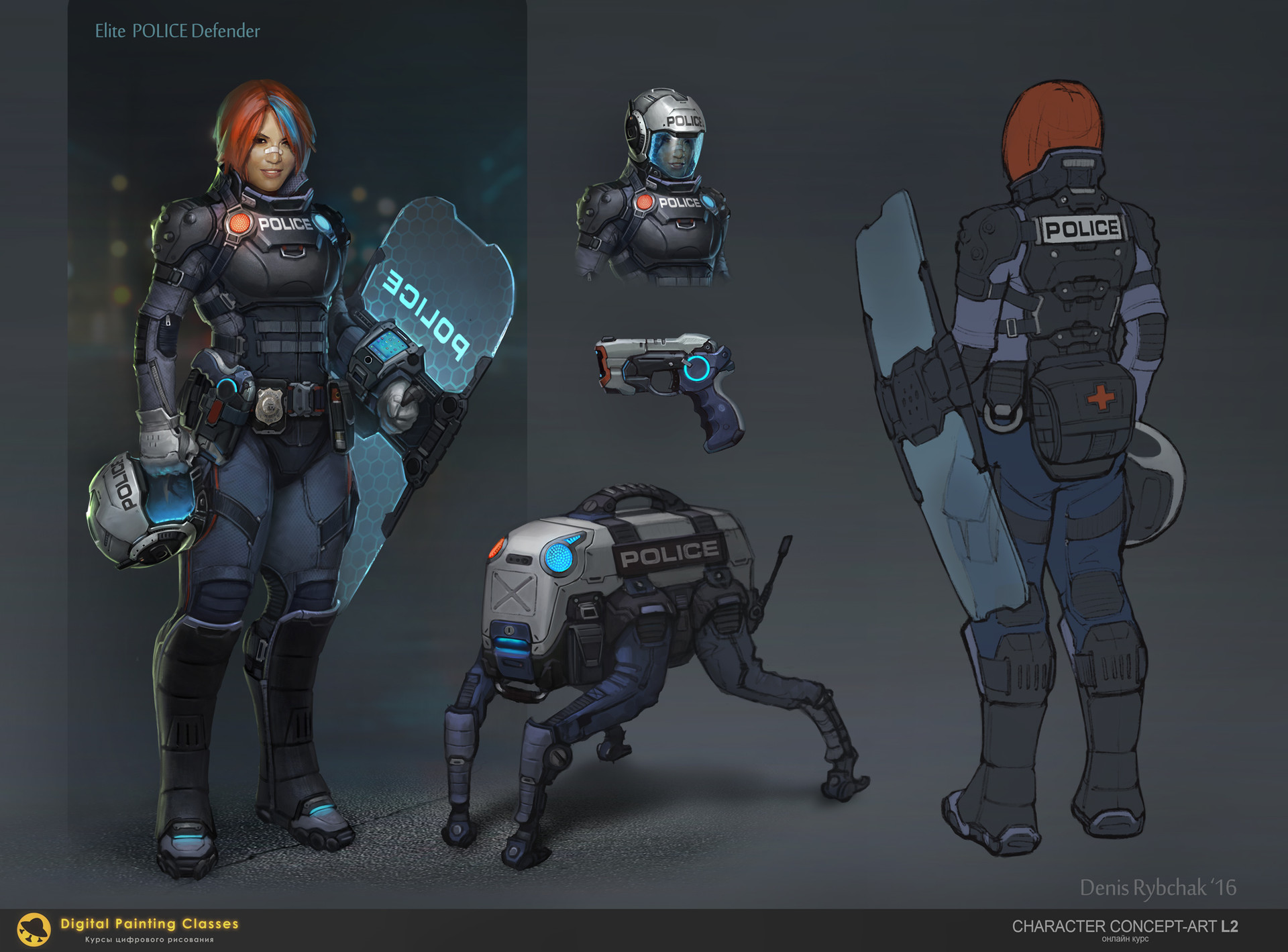 ArtStation - Police Defender