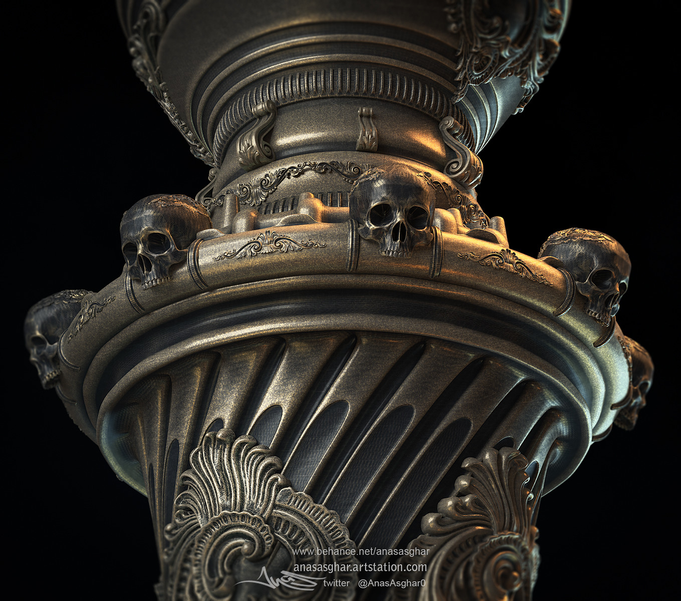 ArtStation - Metal Skulls