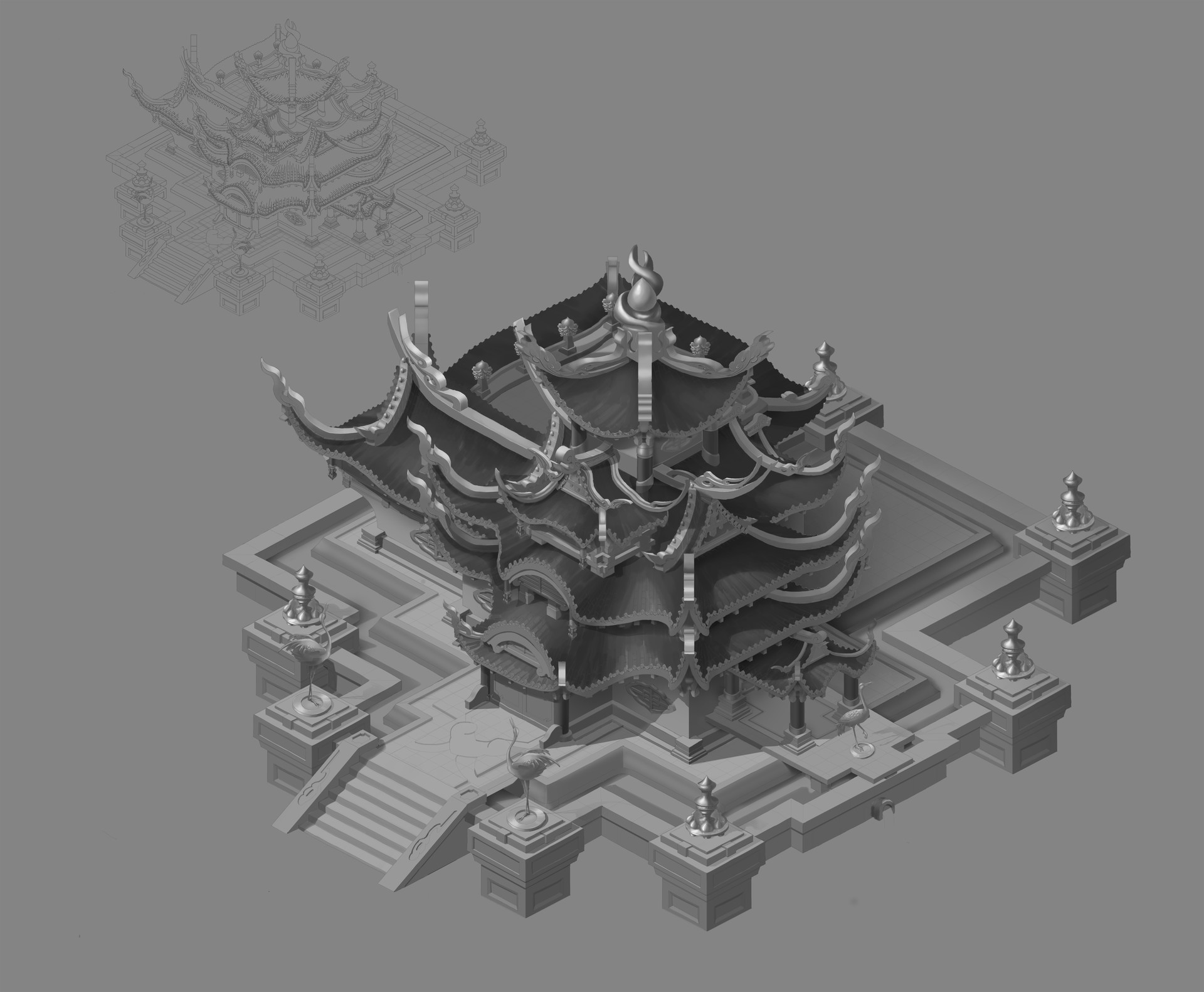 ArtStation - a Chinese Building