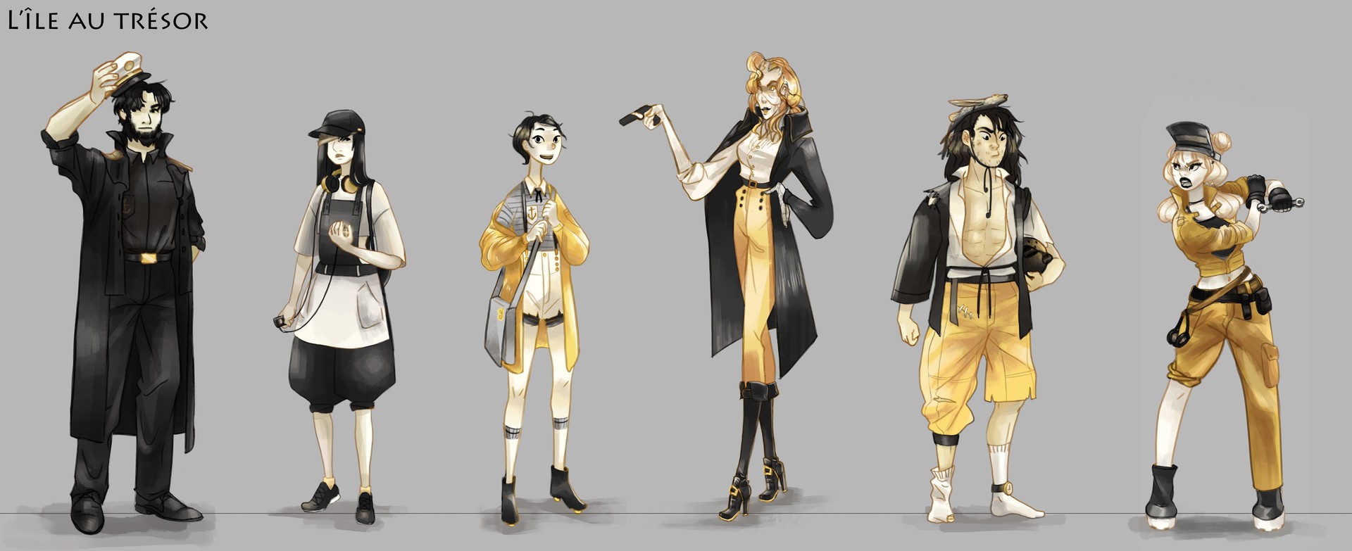 ArtStation - Treasure Island Nowadays Characters Design
