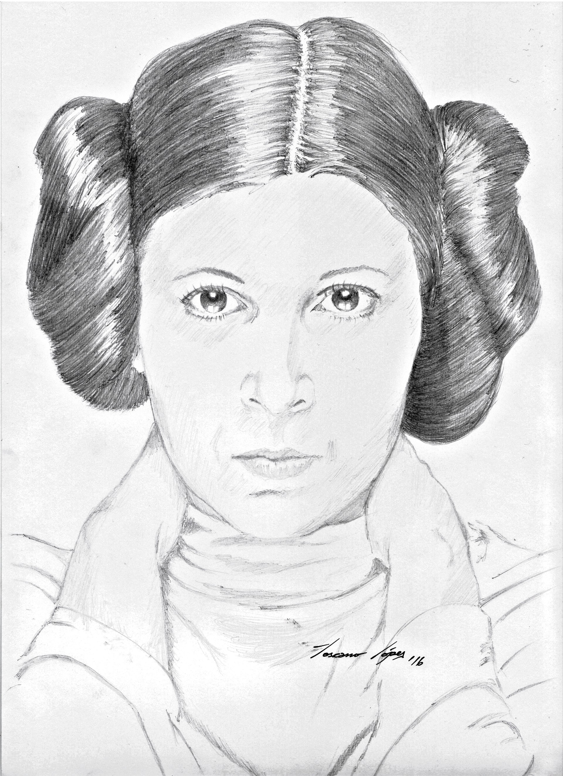 ArtStation - Princess Leia / Carrie Fisher