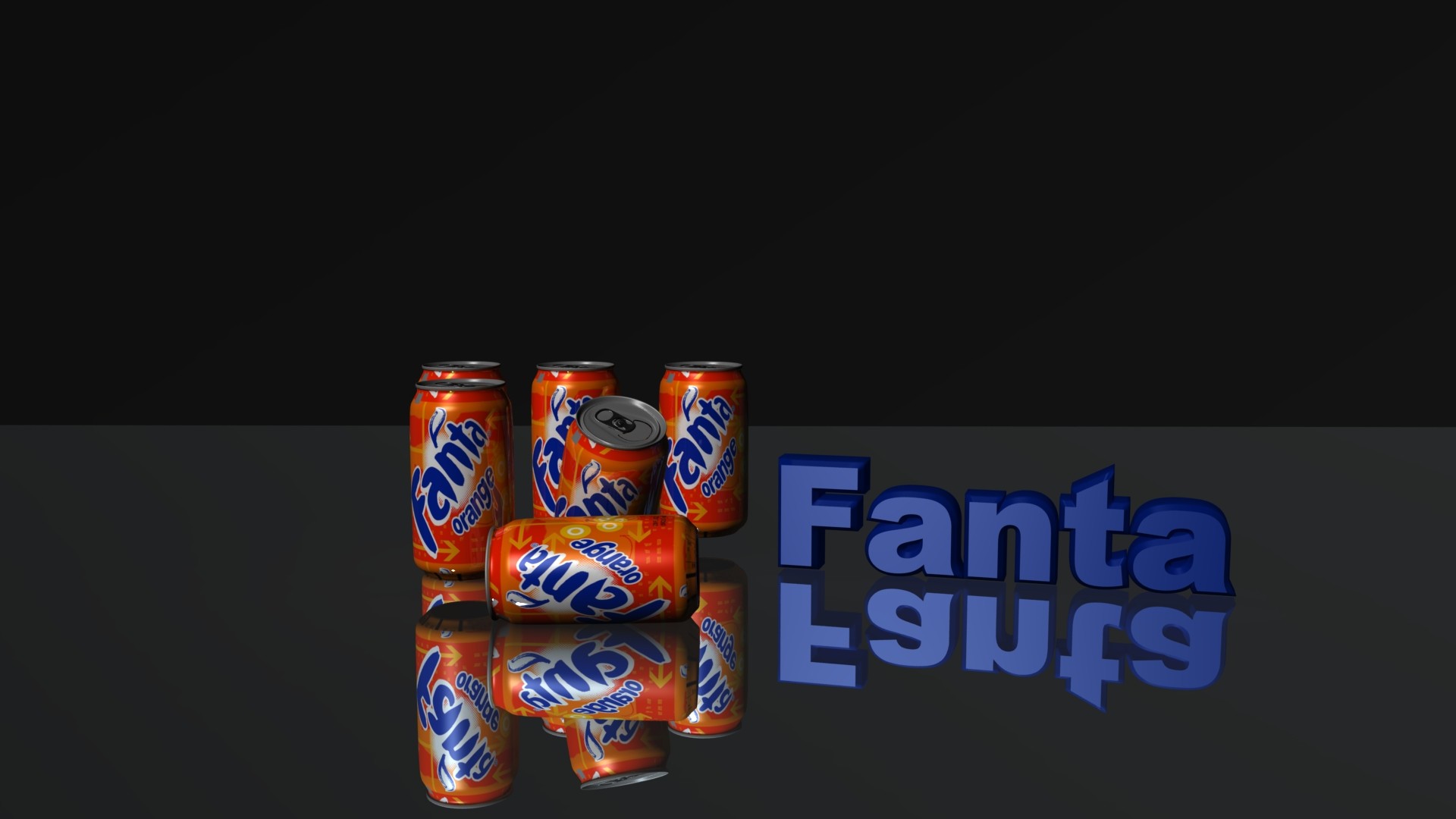ArtStation - fanta can 3D model