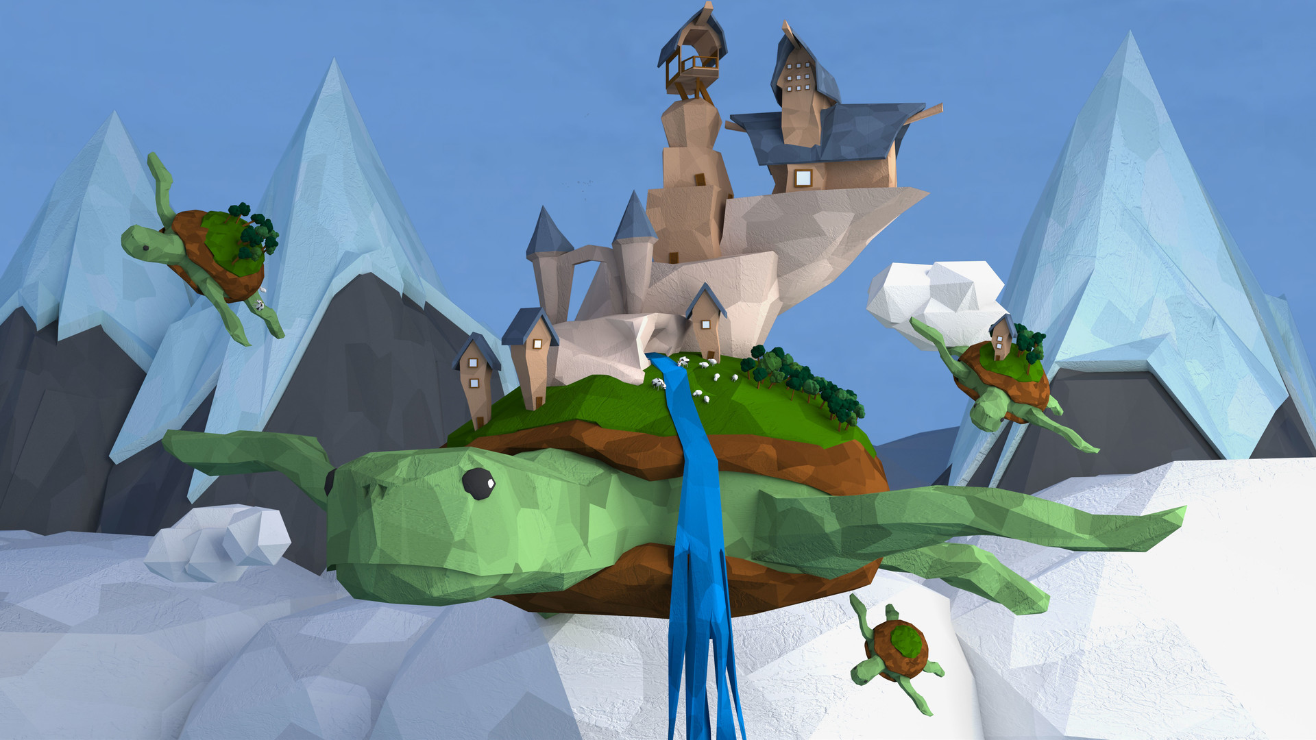 ArtStation - Low poly Island