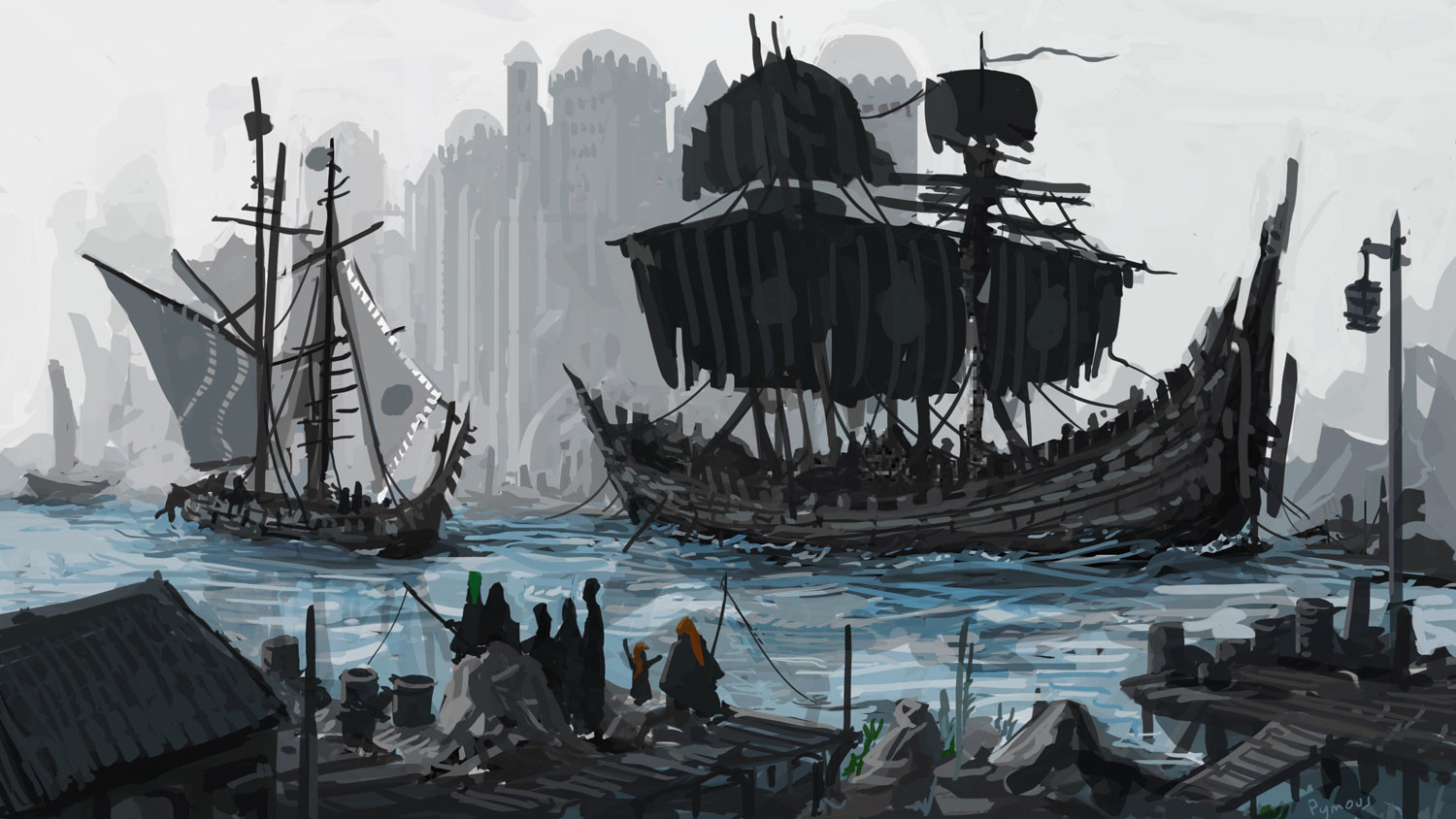 ArtStation - Black ships