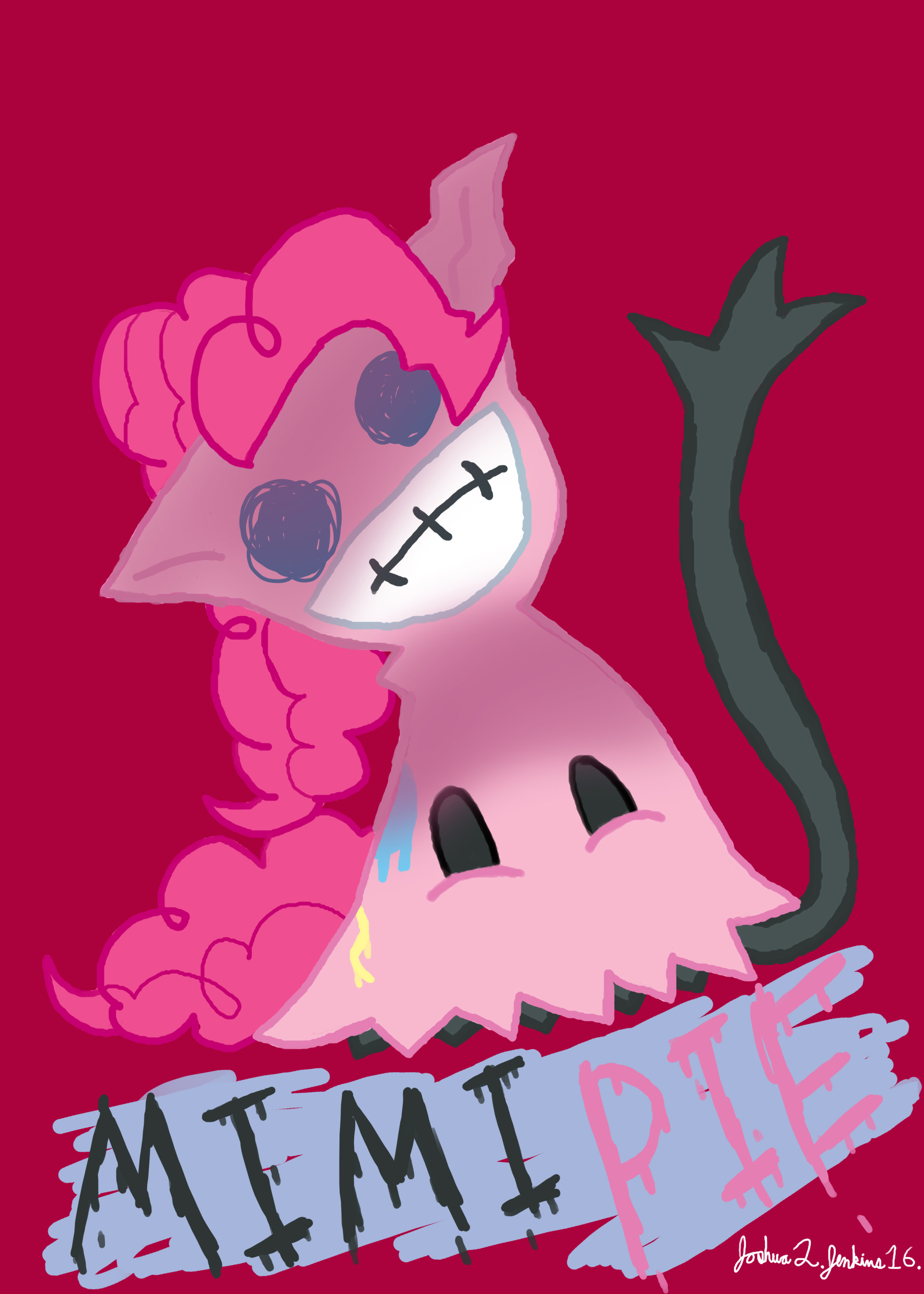 how to draw pinkie pie skull