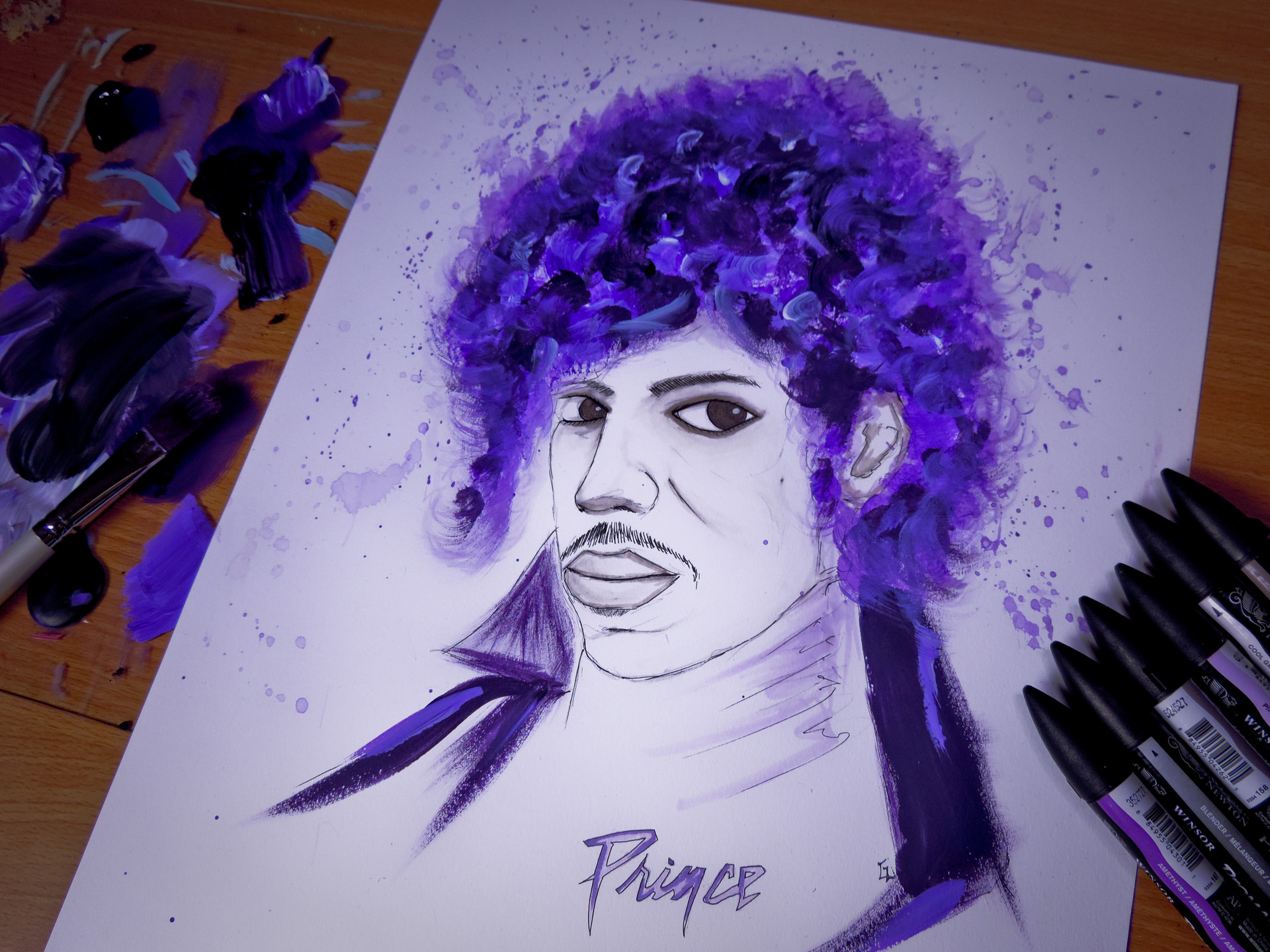 ArtStation - Tribute to Prince 2016