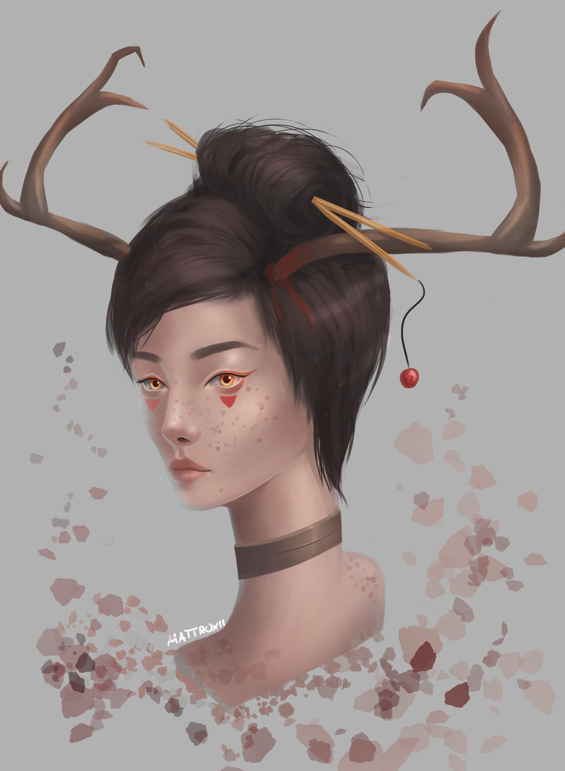 ArtStation - Elk Girl.