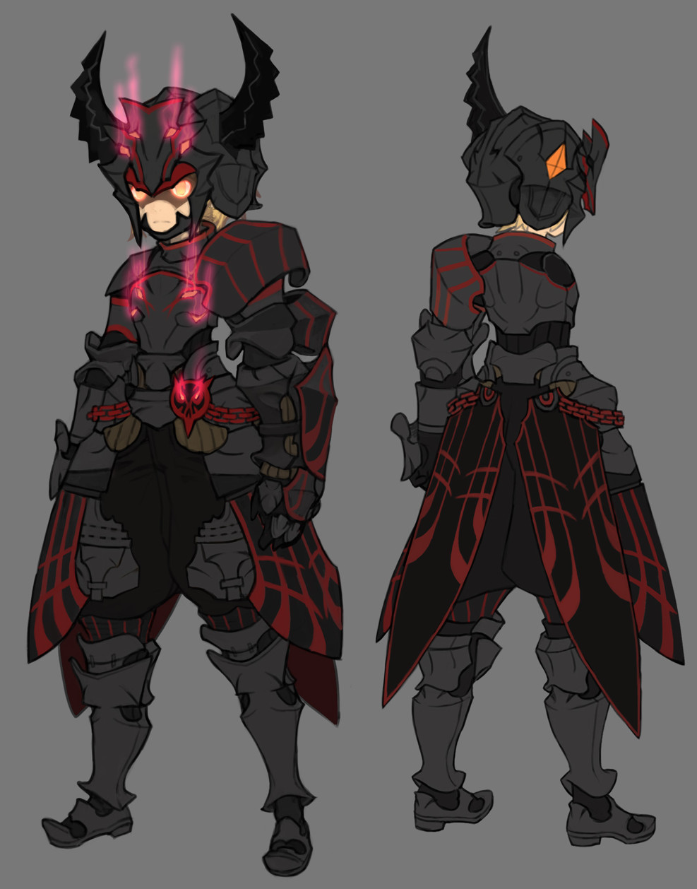ArtStation - dragonnest costume set 'dark knight'