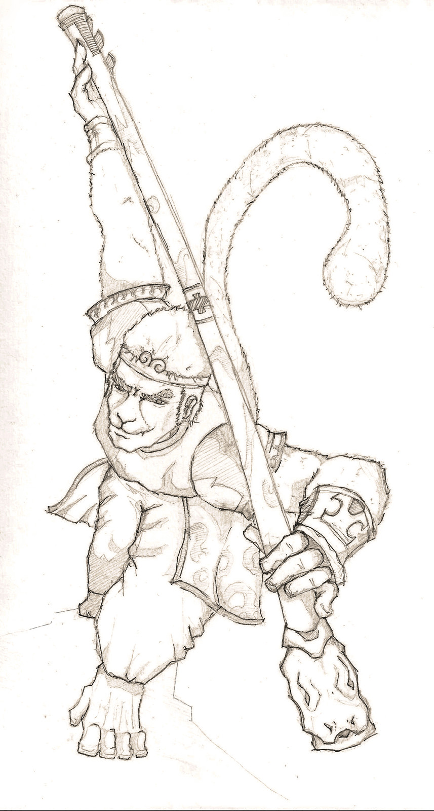 how to draw a monkey god