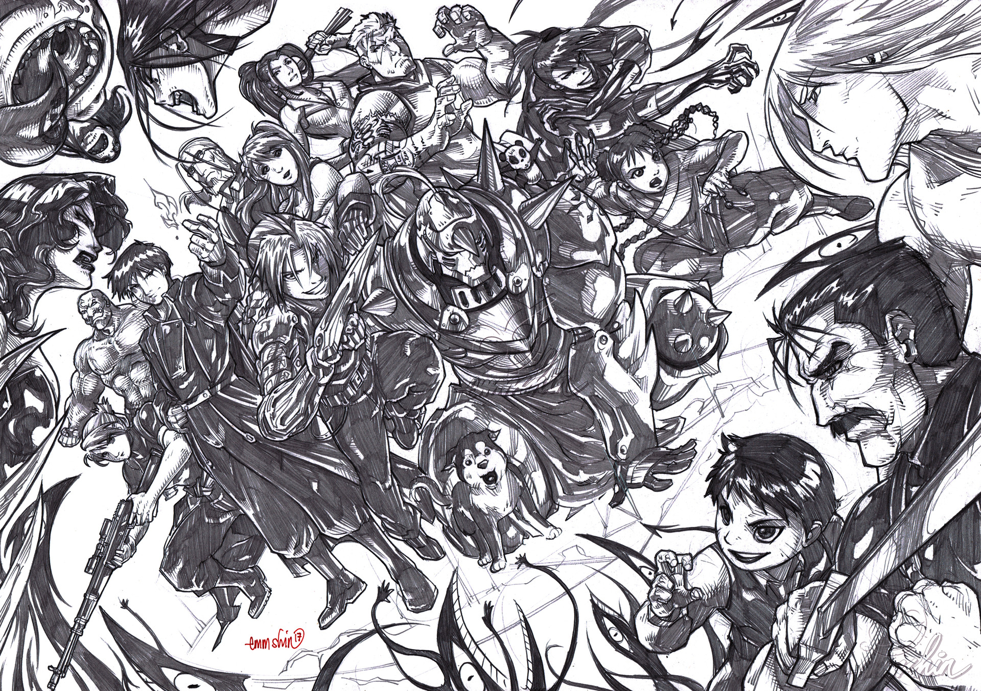 ArtStation - Full Metal Alchemist Brotherhood pencils