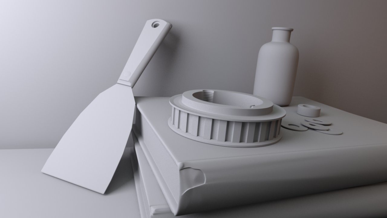 ArtStation - Still Life Models Composition (lighting)