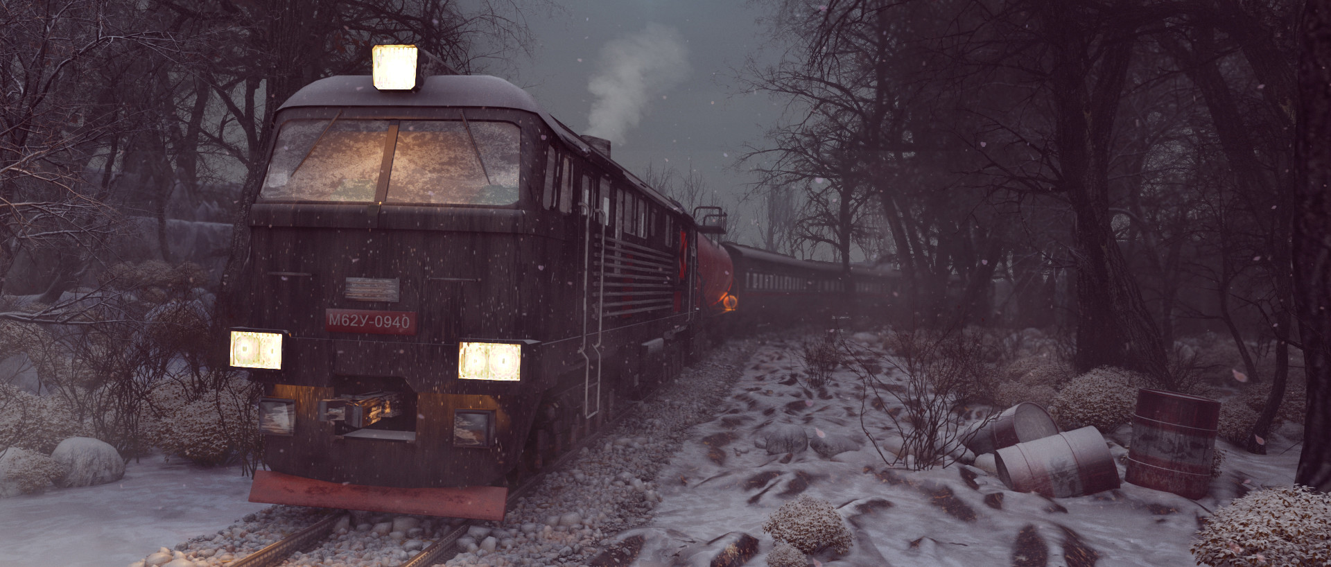 ArtStation - Russian train