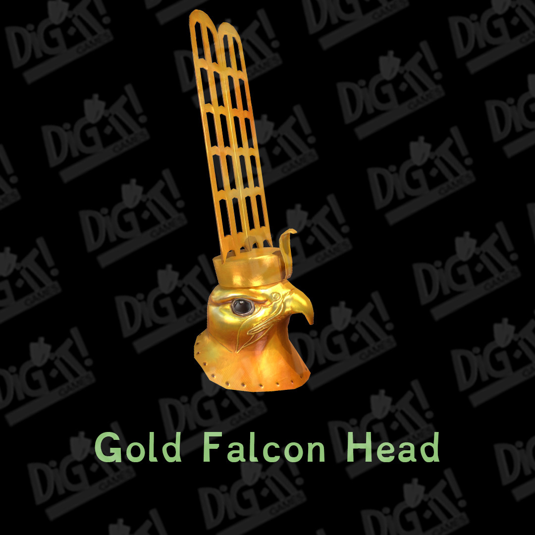 ArtStation - Gold Falcon Head