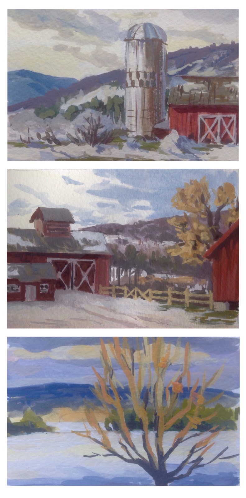 David Le Merrer - Vermont USA, landscape colour keys.