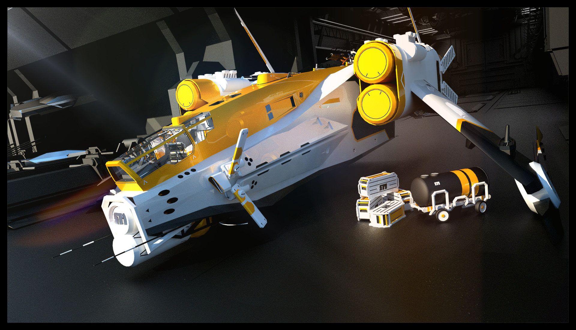 ArtStation - Stryder Modularity's Mako Starship