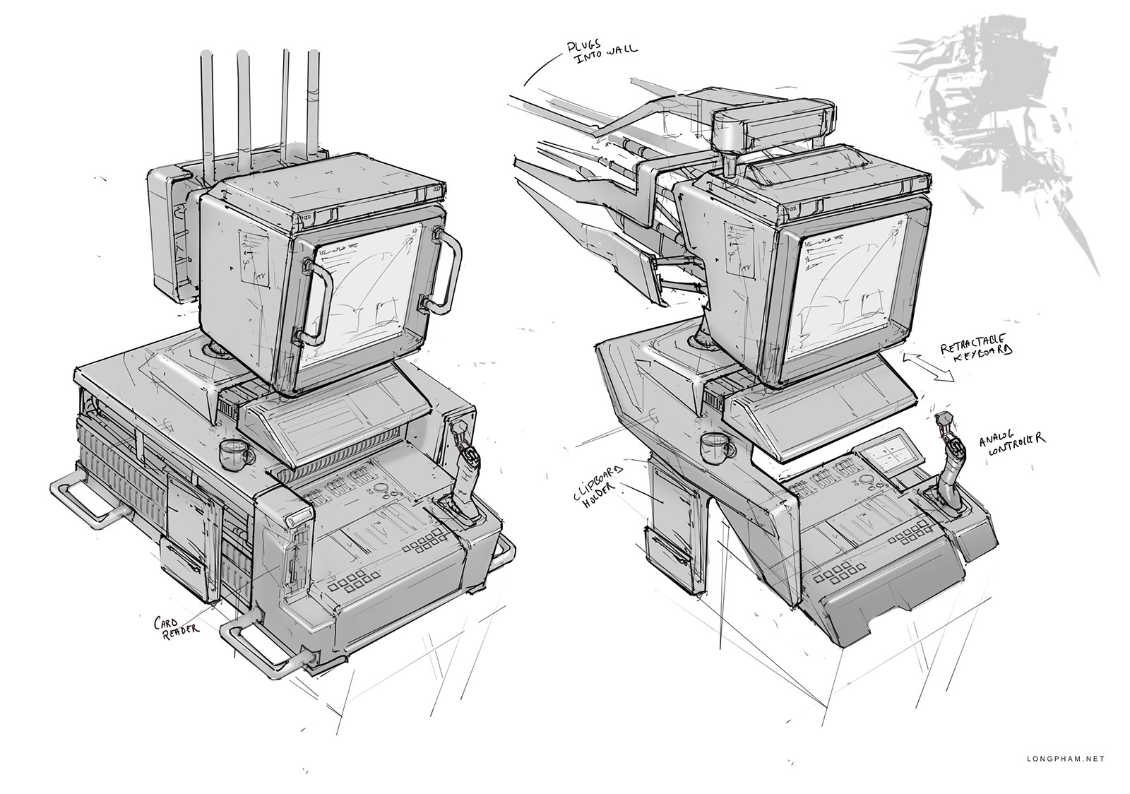 ArtStation - Scifi Console exploration