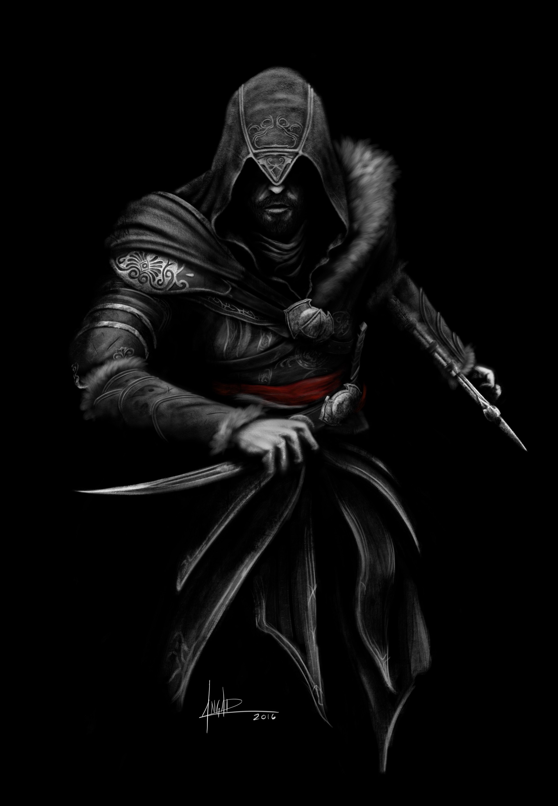 Artstation Ezio Assassins Creed Fan Art