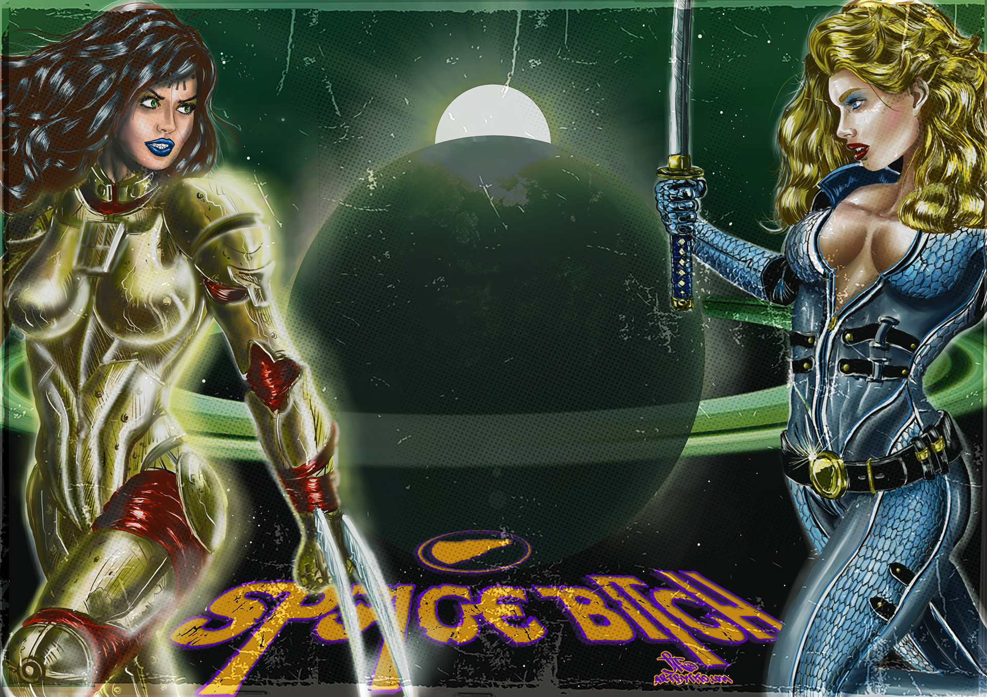 ArtStation - Space Bitch - Face Off